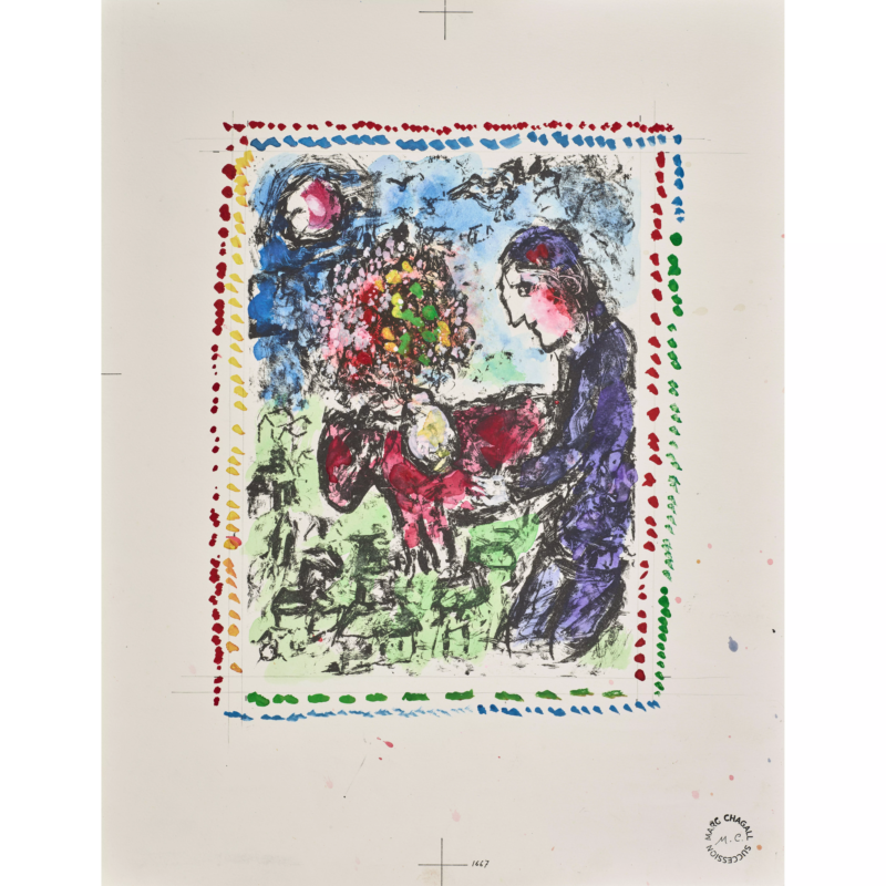 Chagall, Marc, The Donkey in the Village, 1984 - Galerie Institut